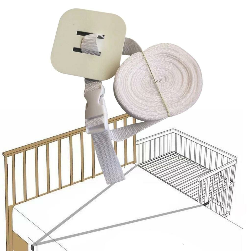 Безопасный удерживающий фиксатор для бортика детской кроватки, 8 метров