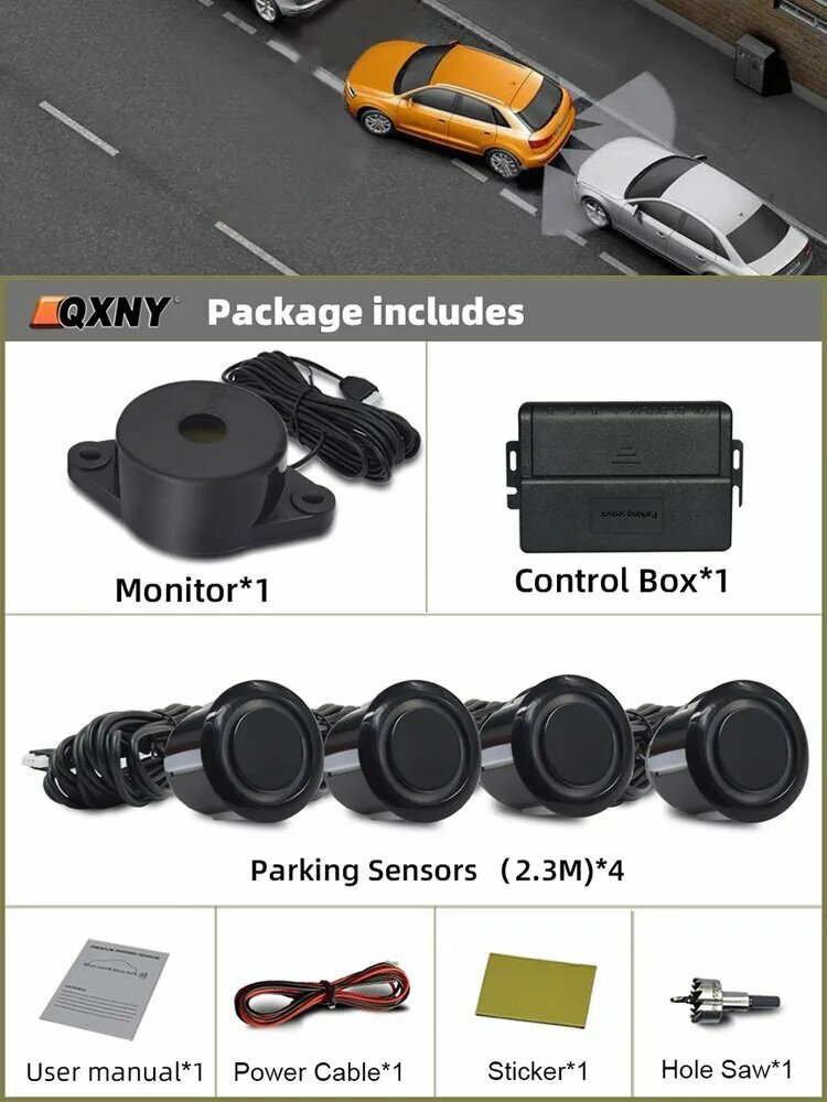 QXNY Парктроник датчики: 4 шт.
