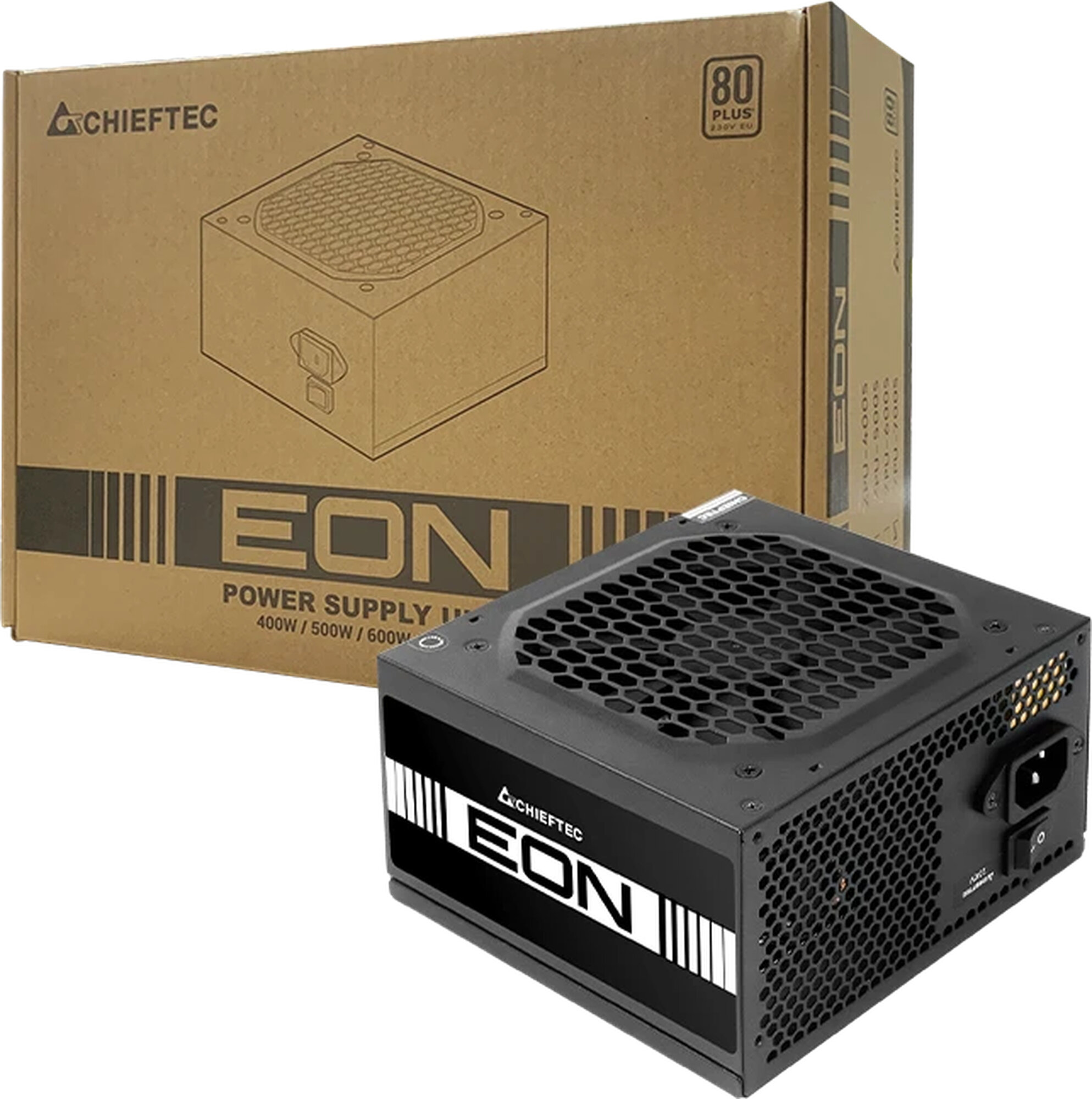 Блок питания Chieftec 500W EON, 120 мм, 80 PLUS Standard (ZPU-500S)