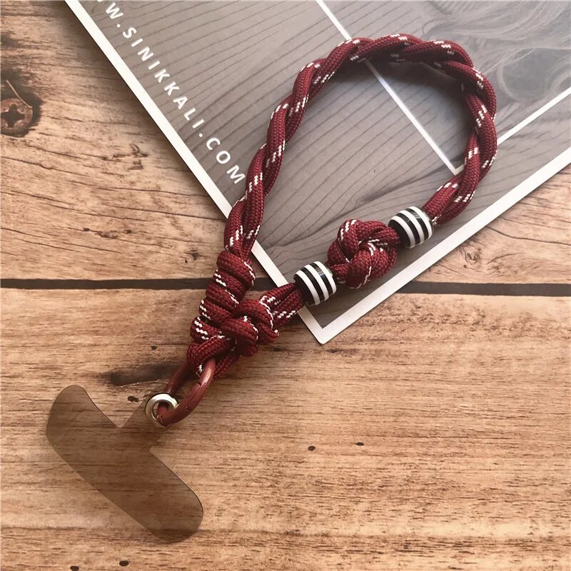 Брелок на телефоне Подвески Ручной ремешок для телефона на запястье с бусинами Подвеска для мобильного ремешка Анти-потерянный брелок Ремешок для сумки Комплект для тела