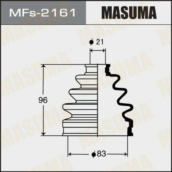 Пыльник шруса MASUMA MFs-2161 Honda Civic IV 89-91, V 94-95, VI 94-01, Crx III 92-98, силикон