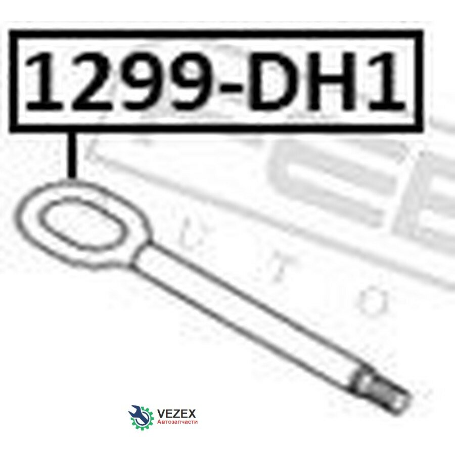 FEBEST 1299DH1 крюк буксировочный ! OEM 09147-D8000 \Hyundai Santa Fe, Kia Ceed 06>
