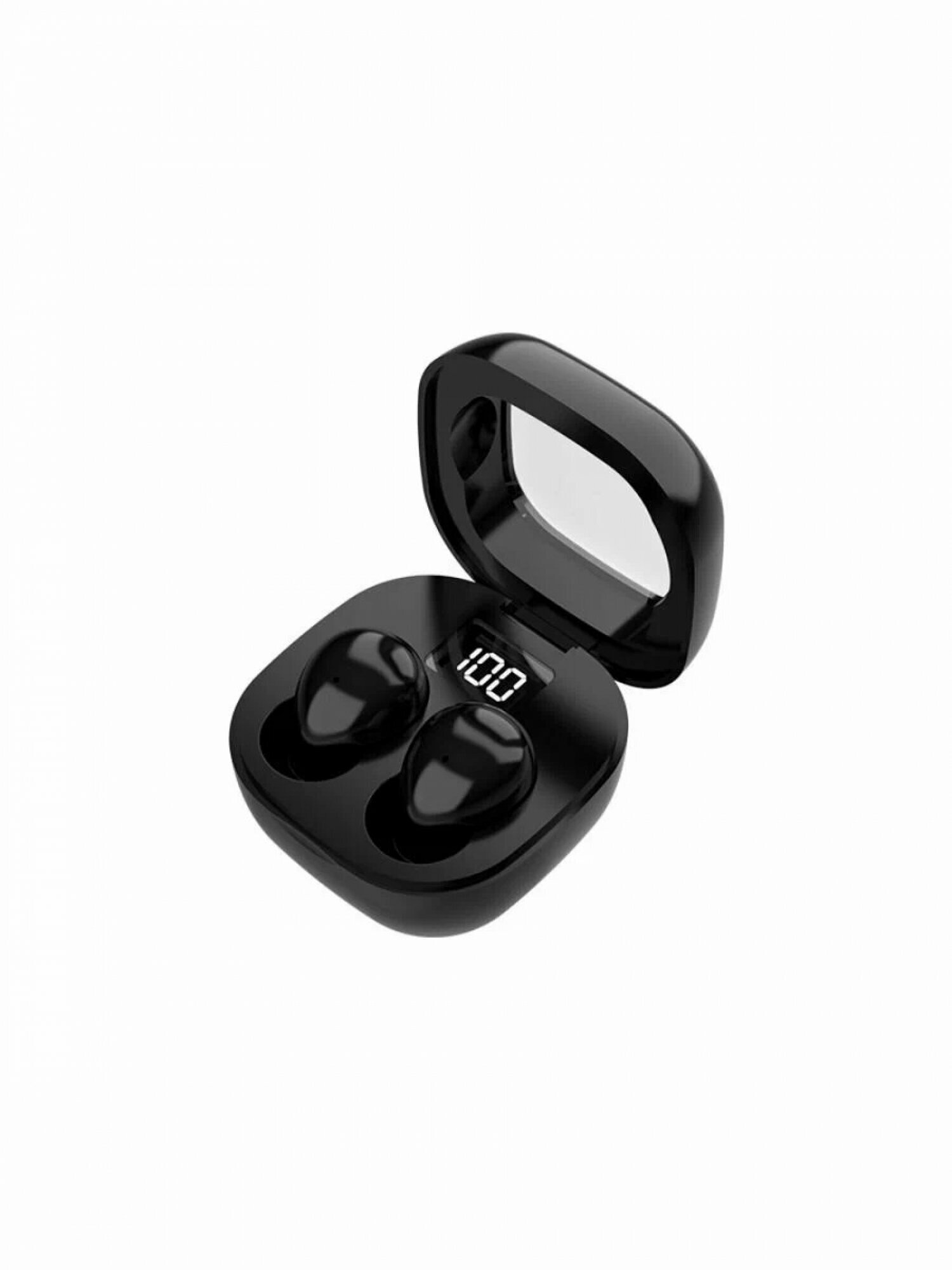Мини-невидимая гарнитура Bluetooth 5.3 с шумоподавлением HIFI стерео-вкладыши, black