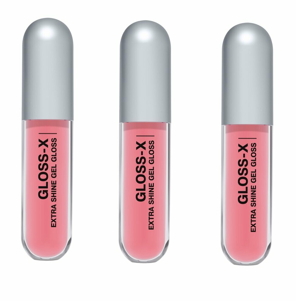 Гель-блеск для губ Influence Beauty Lip gel gloss "Gloss-X" тон 06 3шт
