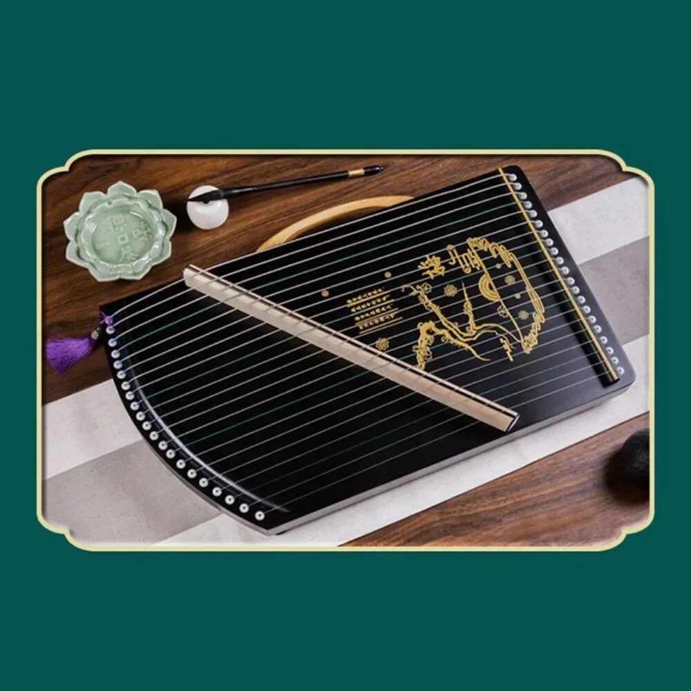 OLOMM Портативный деревянный Гучжэн 14/21 струн Изумрудный, 21 Strings Style M
