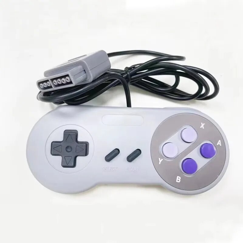 Геймпад проводной для SNES, Цвет: 1pcs