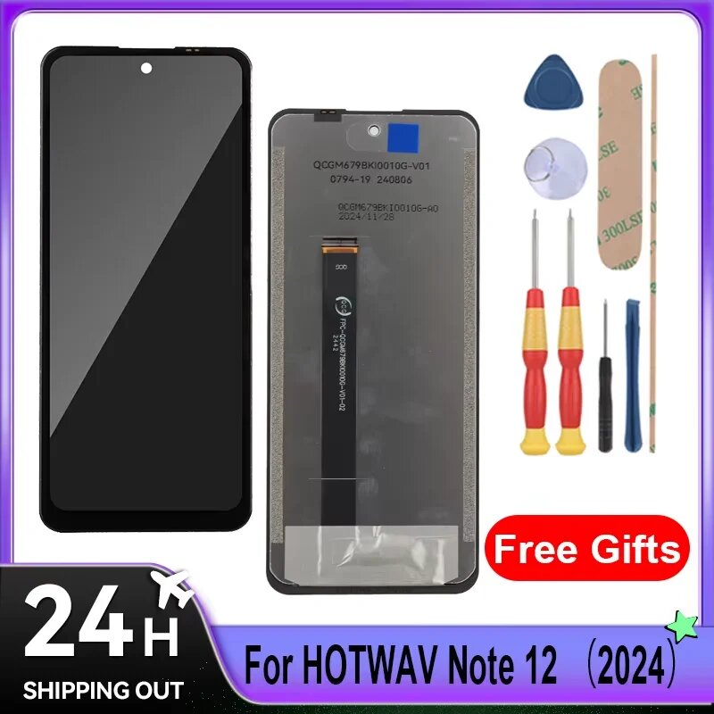 Для HOTWAV Note 12 (2024)/Note 18 GT/Note 18 Pro: Дисплей LCD + сенсорный экран в сборе, запчасти для планшетов с инструментами