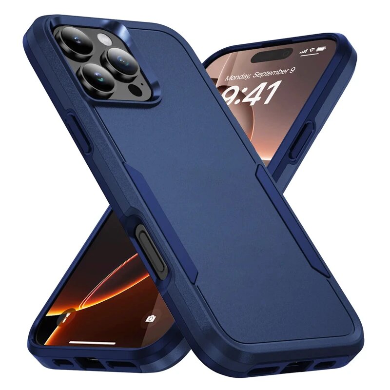 Armor Heavy Duty Drop Protector Чехол для iPhone 17 16 15 14 13 12 Синий, Blue, For iPhone 15ProMax