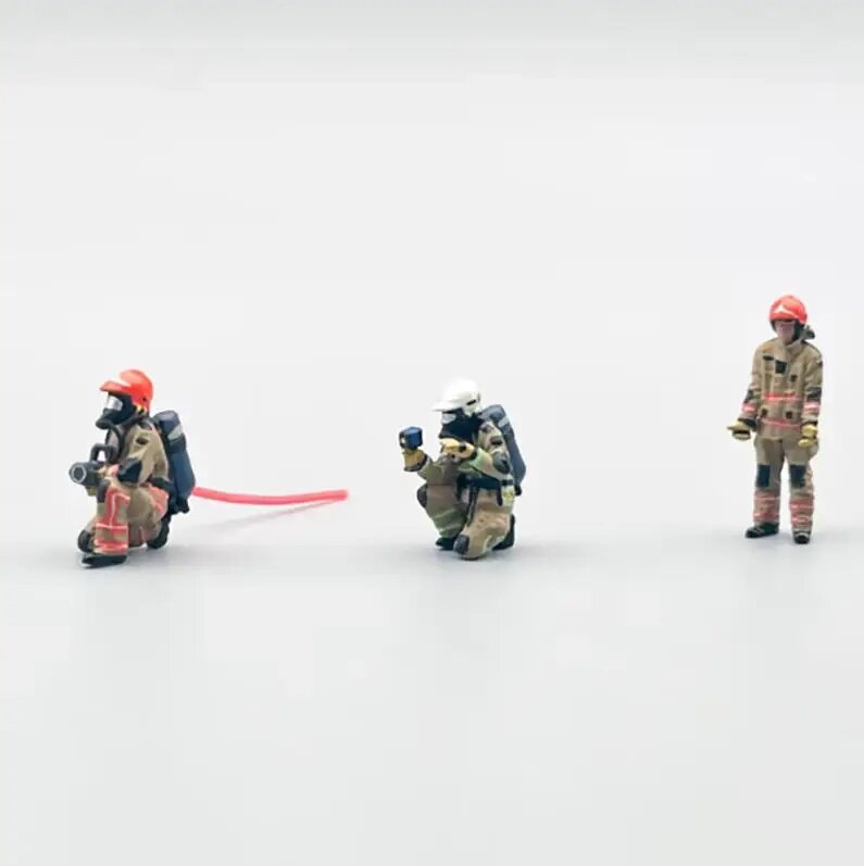 Коллекционные фигурки HYINUO 1:64 Сингапурская пожарная команда