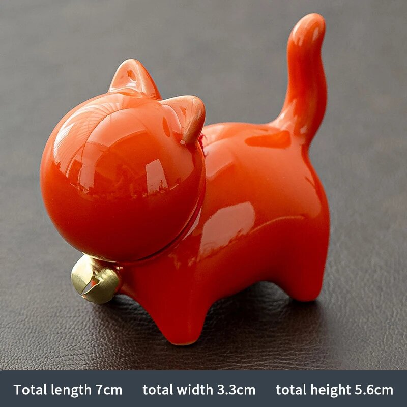 Керамический котенок A3, 7x3.3x5.6 см