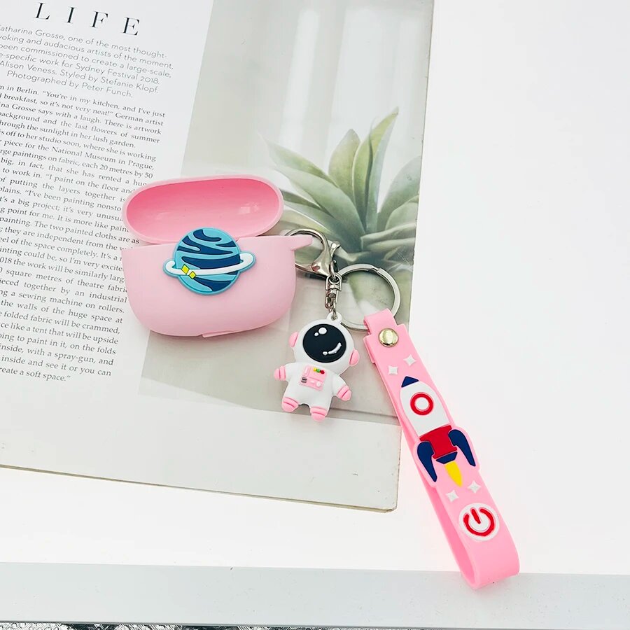 Силиконовый чехол для наушников VBYGXTIN для HONOR Earbuds Розовый, for HONOR Earbuds 4i, A3
