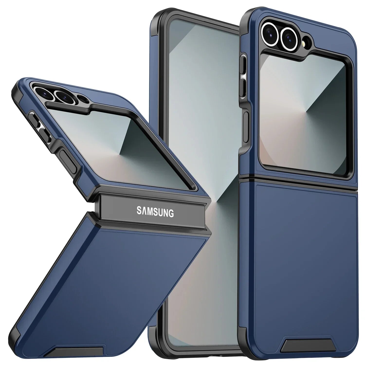 Чехол для Samsung Galaxy Z Flip 7, Синий, Матовый