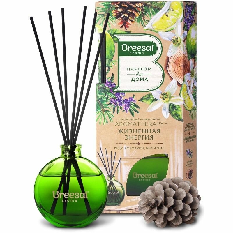 Аромадиффузор Breesal с палочками, Arome Sticks, Жизненная энергия