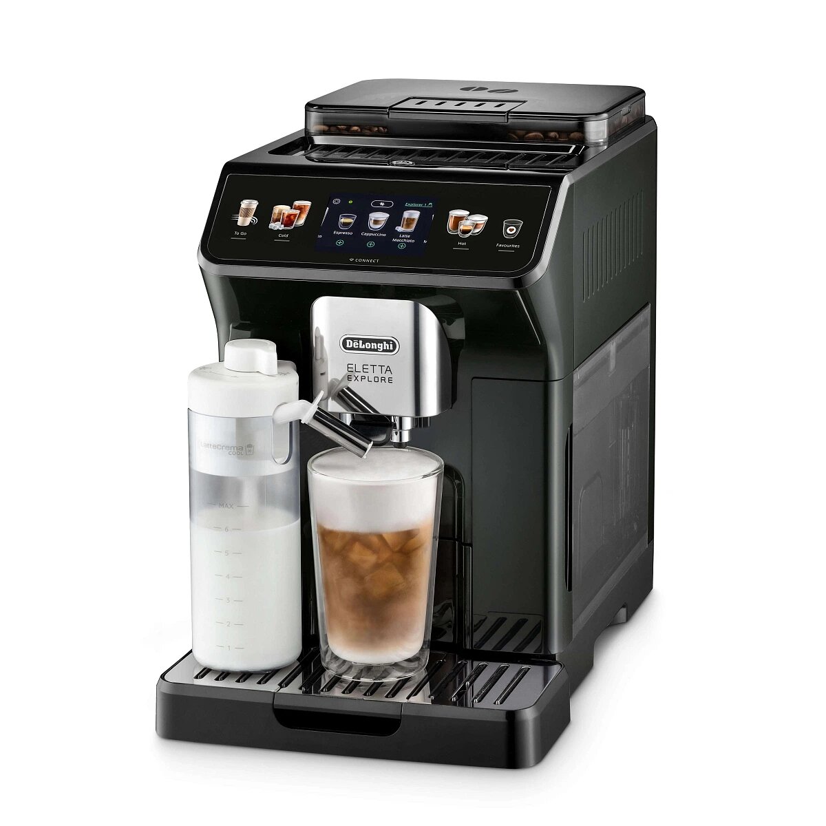 Кофемашина DeLonghi ECAM450.65. G, сенсорное управление, графит