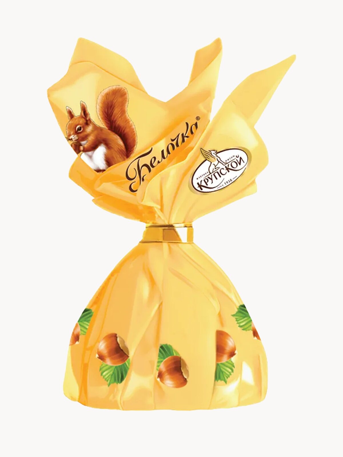 Конфеты белочка с цельным фундуком 500 г.
