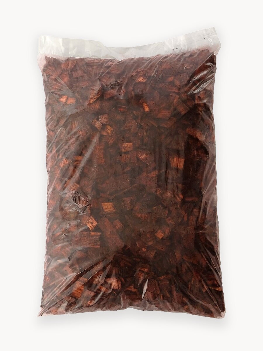 Щепа декоративная Сима-ленд, для клумб, коричневая, 20 литров