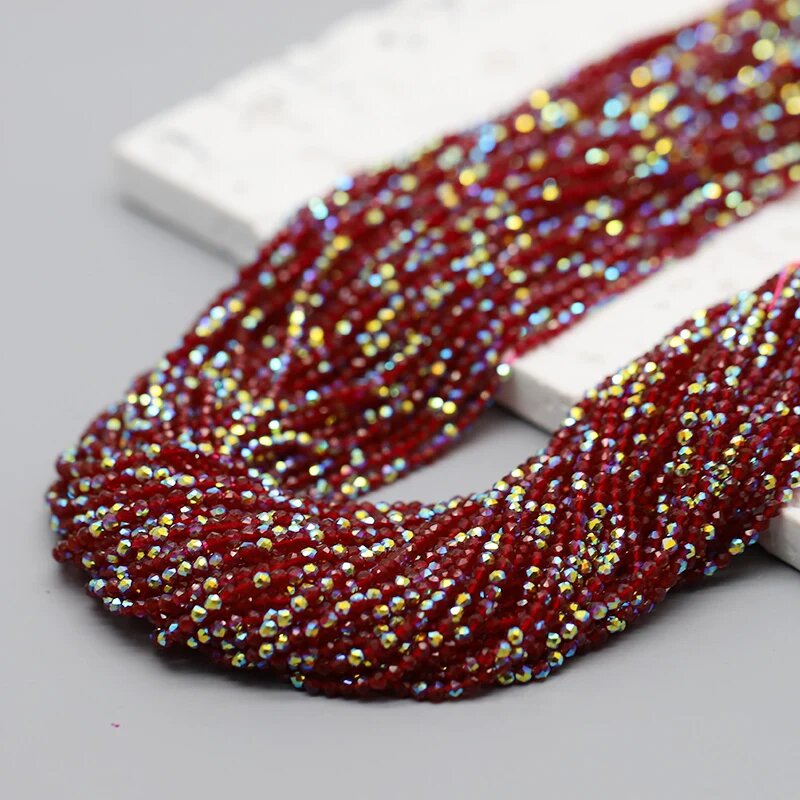 Бусины стеклянные цветные 2 мм YanQi 1850 шт. 22-10strand