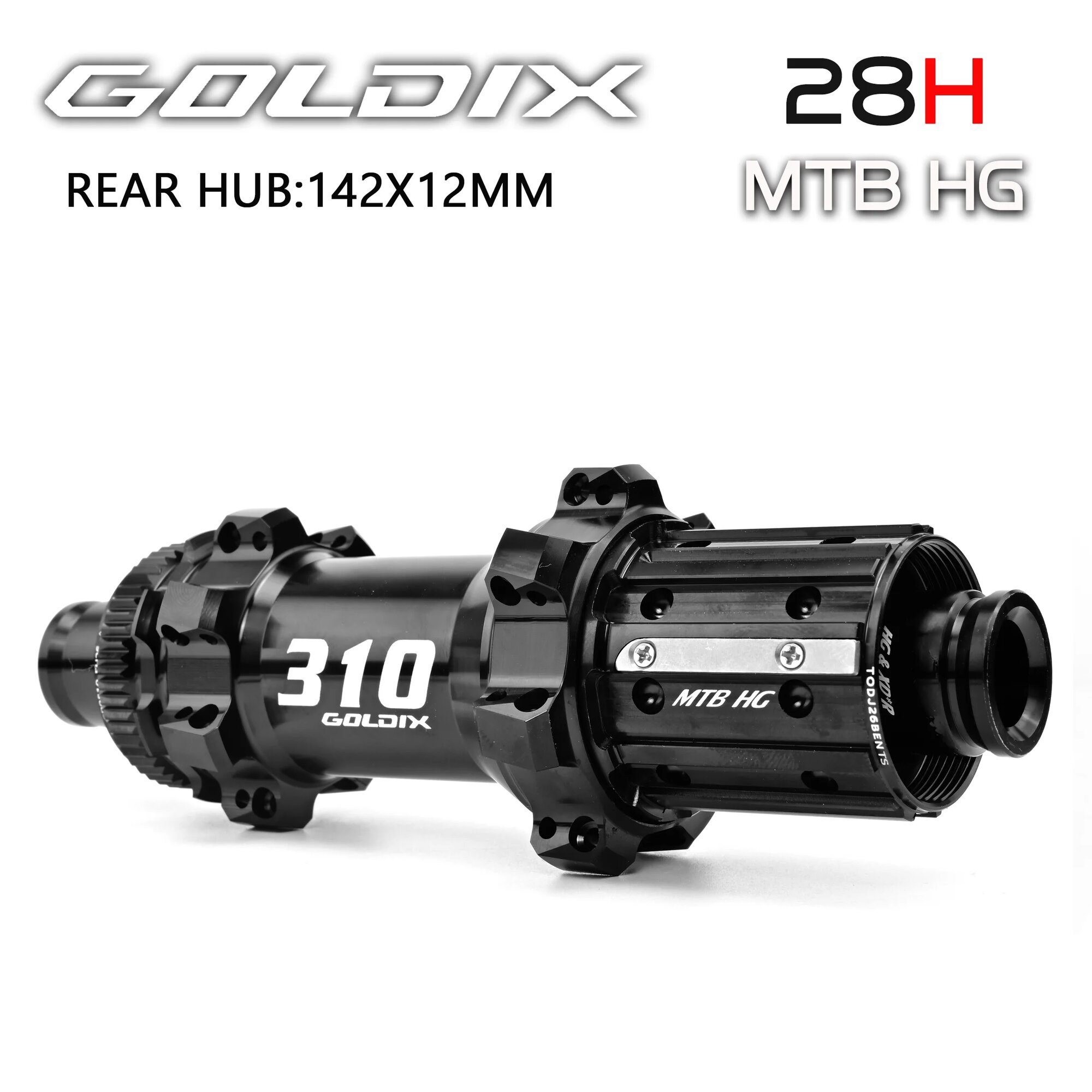 GOLDIX M310 Задняя втулка 28H MTB HG 142x12мм