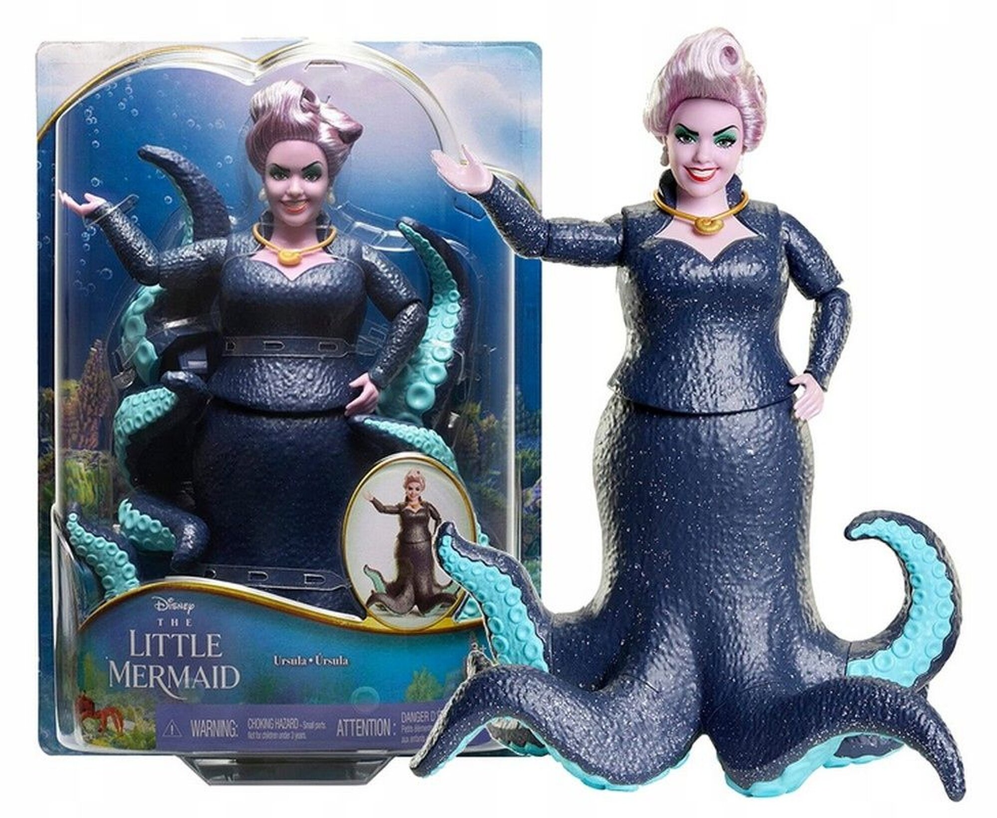 Кукла Mattel Disney Princess - Русалочка/ кинокукла Урсула - Дисней Принцессы HLX12