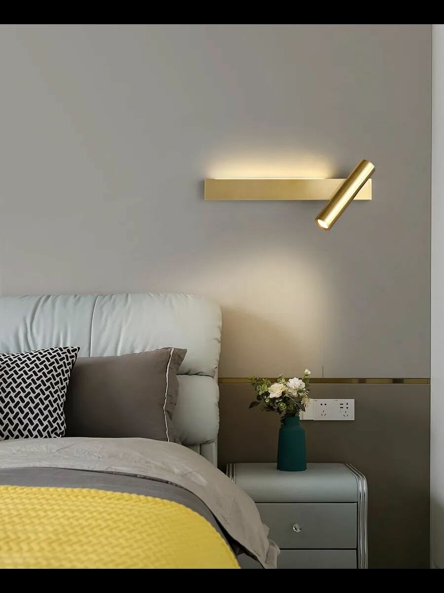 Бра LED 5 Вт: золотой, желтый