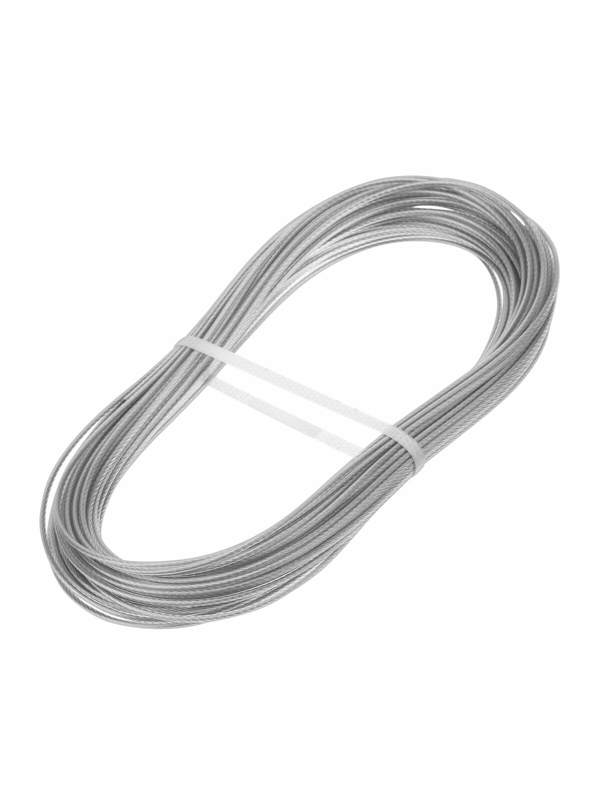 Трос металлополимерный Сибртех прозрачный ПР-2.0 (2, 0мм толщина, моток 20м. п.), 47625