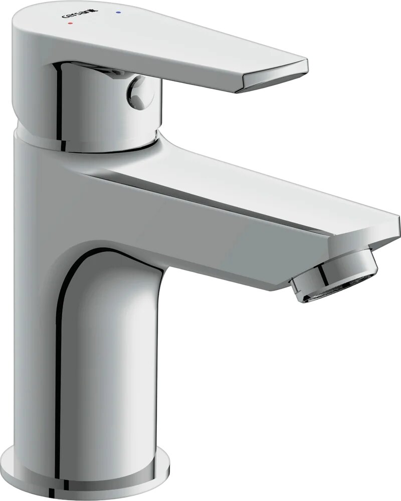 Смеситель для раковины Cersanit Vero 63060 хром, глянцевый, кран для ванной в раковину, из латуни, рычажный, с керамическим картриджем