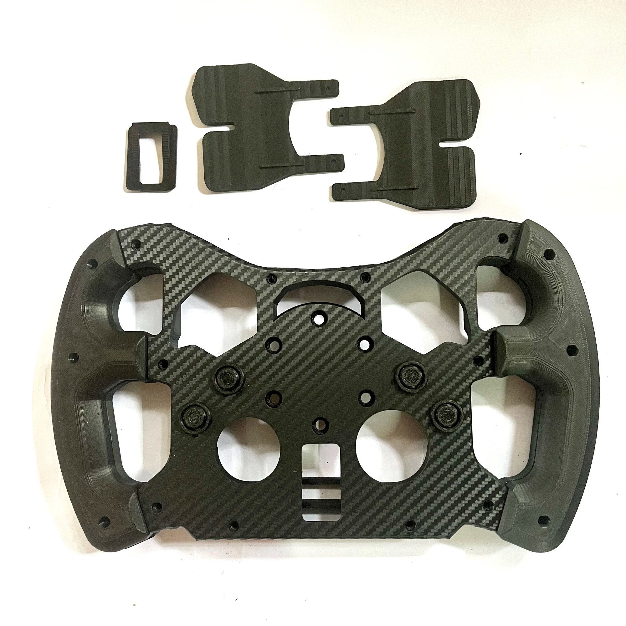 Игровое рулевое колесо с углеродной мембраной для Logitech G29 G923 Black Button