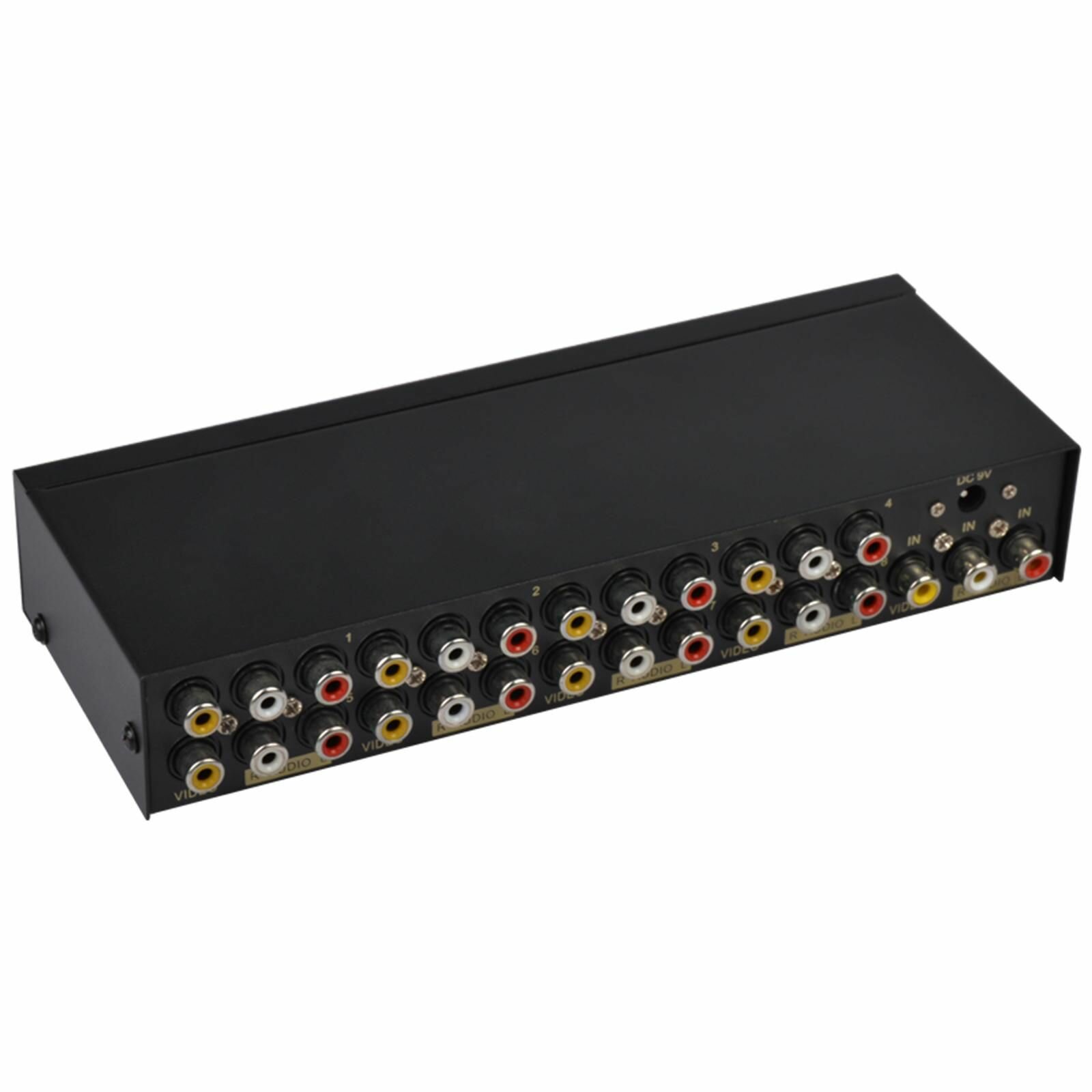 8-портовый RCA AV сплиттер 1x8