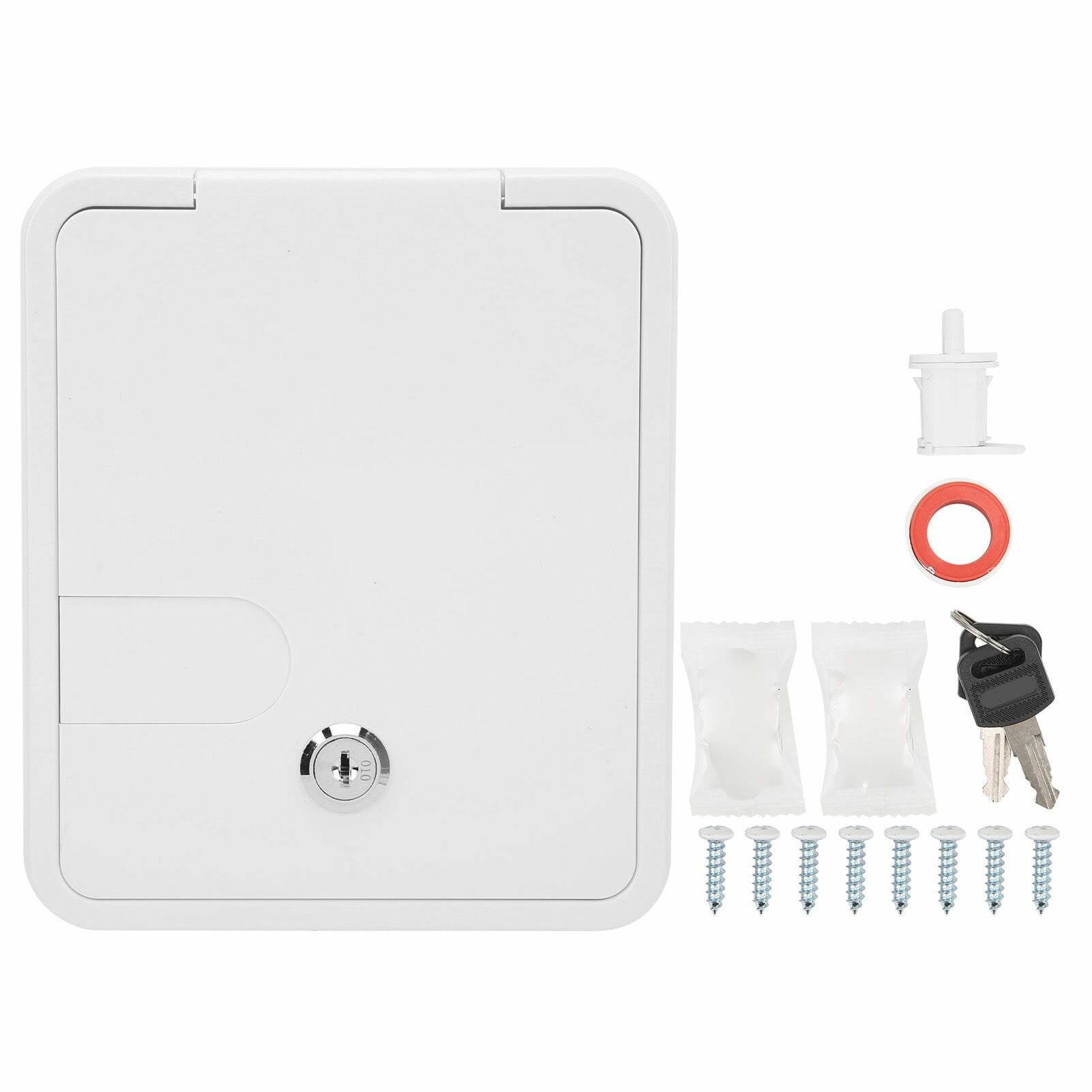 Замок люка для воды в автодоме с вентиляционным отверстием 1/2 дюйма и башенным соединителем 1-1/4 дюйма для доступа к резервуару для воды прицепа. Надежная защита.