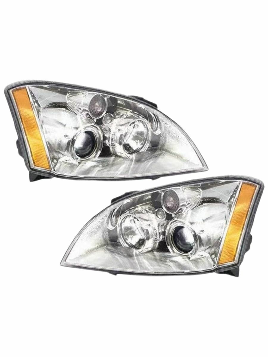 Фара автомобильная, Галогенная, 2 шт, арт. Фара передняя левая для чери Фора 2006-2011Chery ForaС корректором