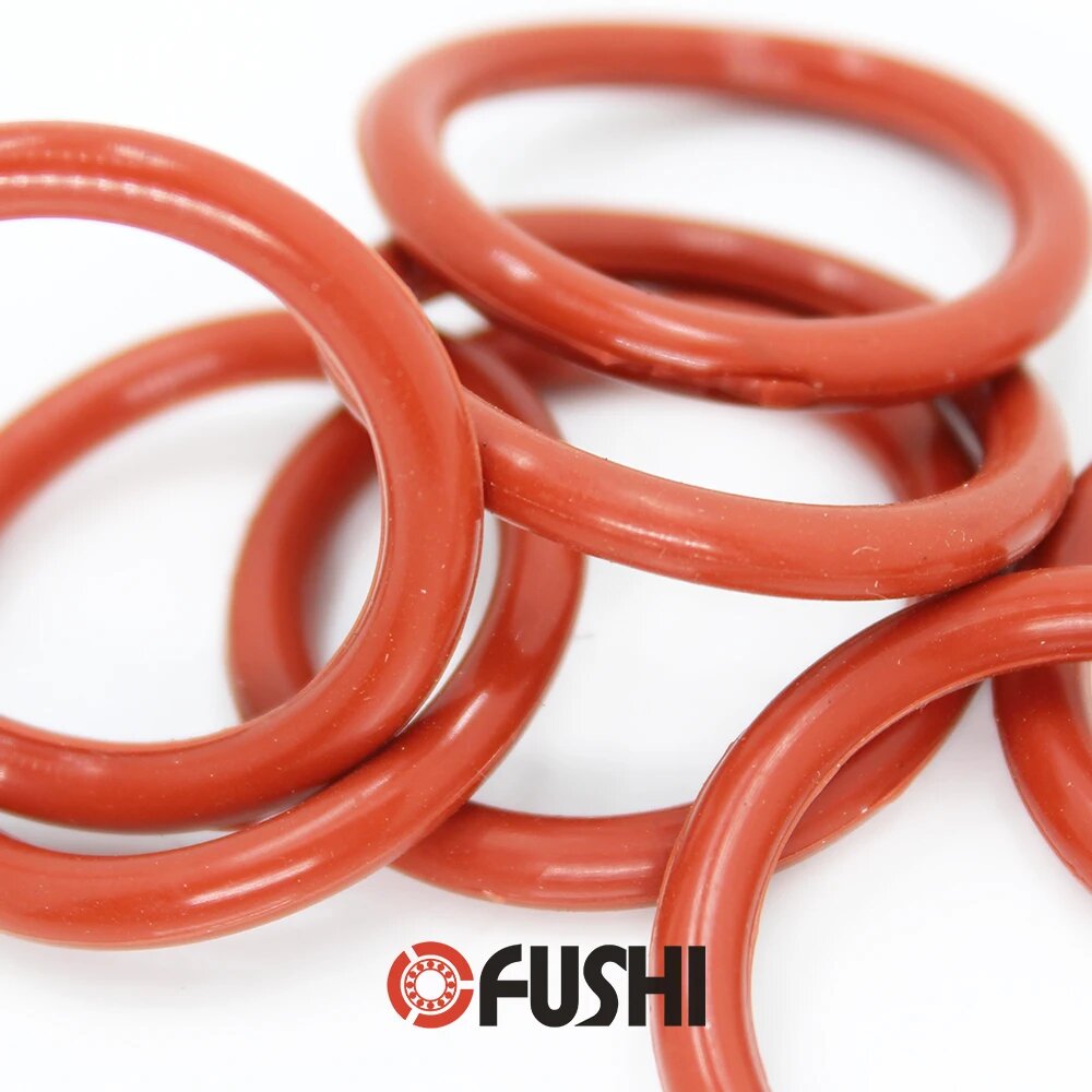 Уплотнительные кольца резиновые OD8x1.9mm-Red, 100 шт.