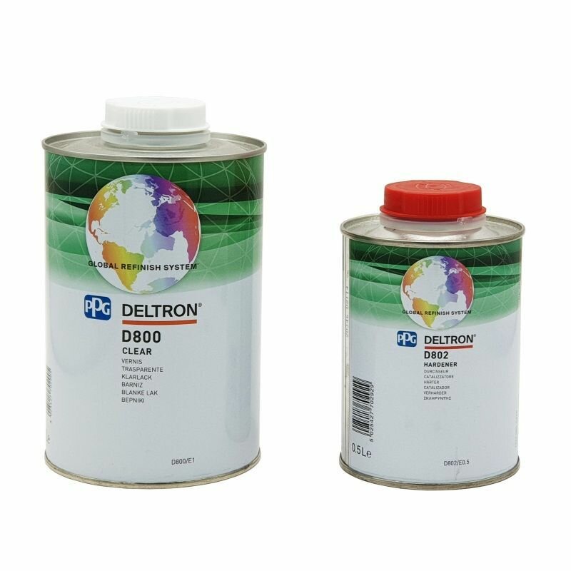 Лак PPG D800 1+0,5л. комплект с отвердителем D802