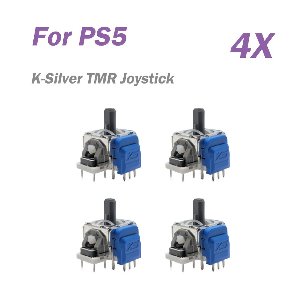 2/4/10 шт. K-Silver JS13 PRO + TMR электромагнитный джойстик для контроллера PS5 3D аналоговый джойстик без дрейфа запасные части