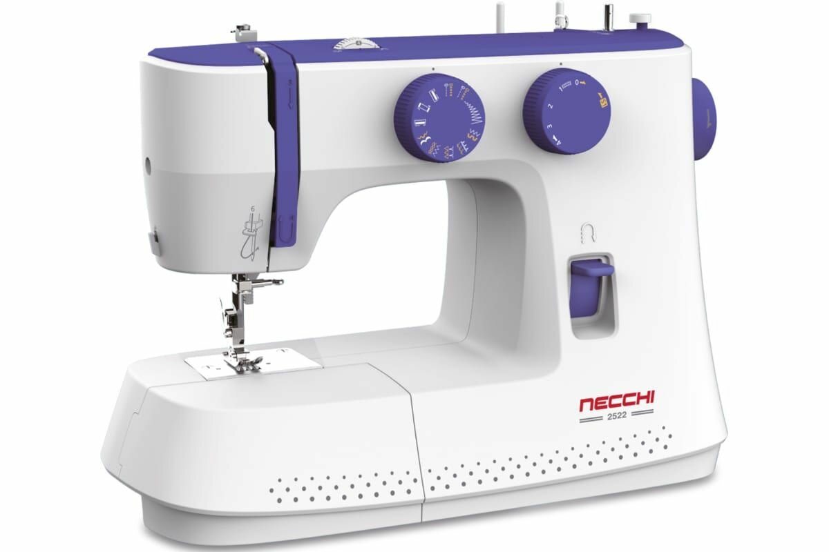 Швейная машина Necchi 2522, белый/фиолетовый