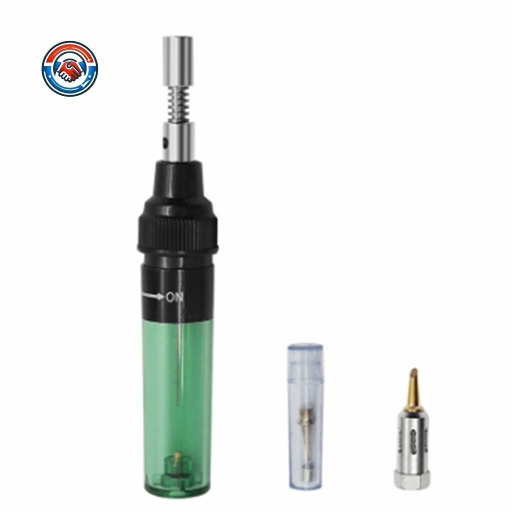 Паяльник газовый портативный для пайки микросхем, ювелирных работ и бытового ремонта, компактный карманный инструмент с быстрым нагревом, заправляется бутаном