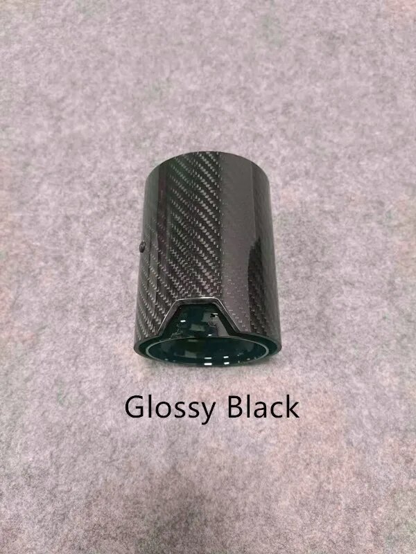 Выхлоп из углеродного волокна для BMW M2 M3 M4 M5 M6 F87 F80 F82 F83 F90 | Система глушителей Performance 90 см | Легкий черный выхлоп Ti, IN 70 OUT 93 MM