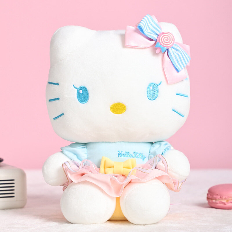 Мягкая плюшевая кукла Hello Kitty 20 см конфетный, официальная лицензия, игрушка для детей