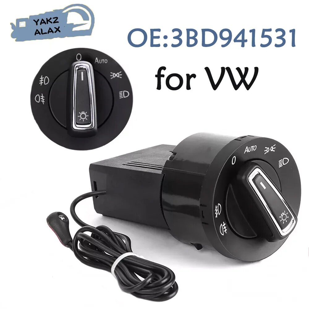 Кнопка управления освещением фар автомобиля для VW Jetta Bora Golf Passat Beetle Polo Skoda Fabia 3BD 941531 1С 0941531 Автозапчасти