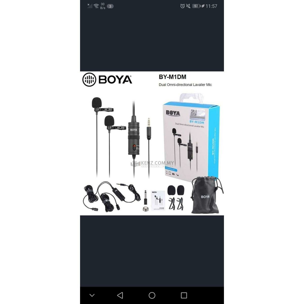 BOYA BY-dm1 водонепроницаемое шумоподавление И супер качество звука лучший микрофон для музыкальной И индустрии