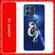Чехол на Honor X8 / Хуавей X8 с принтом Монохромная змея рисунок, прозрачный