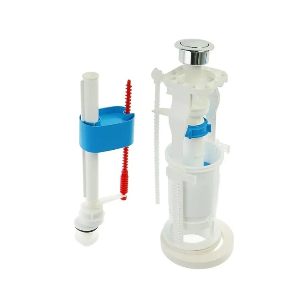 АНИ Пласт Арматура д/бачка набор н/под хр кноп 2реж эконом WC3550С 023-4048