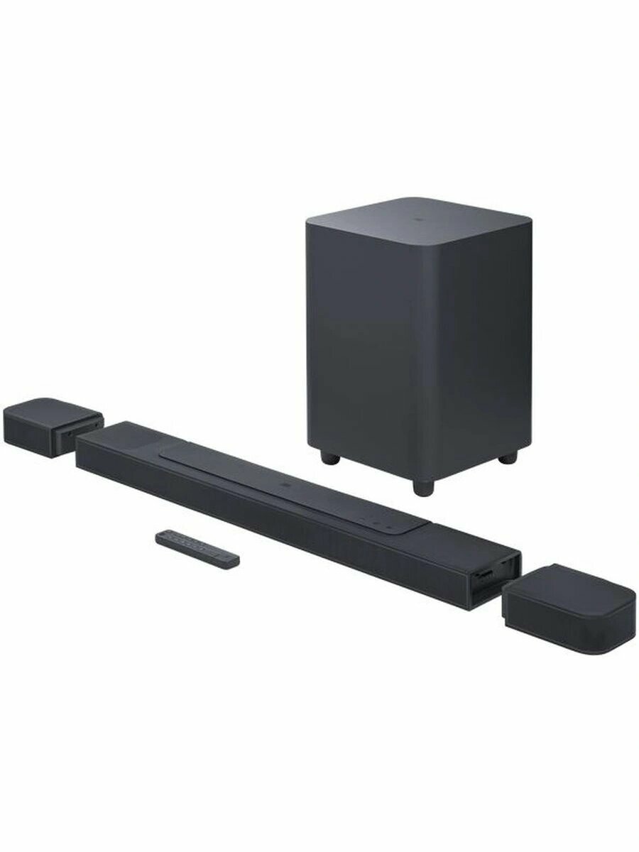 Саундбар JBL Bar 1000, для домашнего кинотеатра, 4 колонки, черный