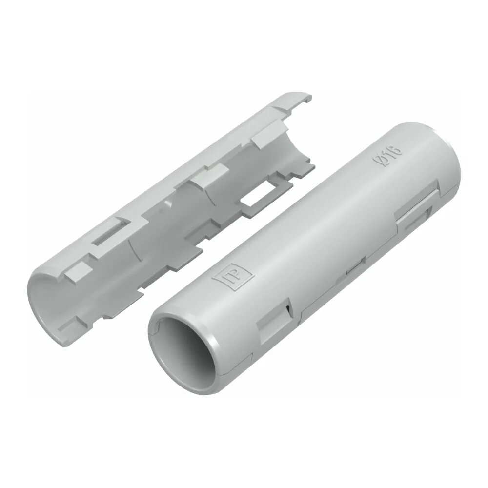 Промрукав Муфта разборная d16 мм атмосферостойкая серая 100шт PR13.0409