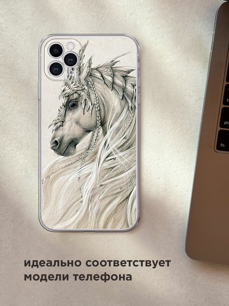 Чехол на Apple iPhone 11 Pro / Айфон 11 Про с принтом Мифическая лошадь — фото 1
