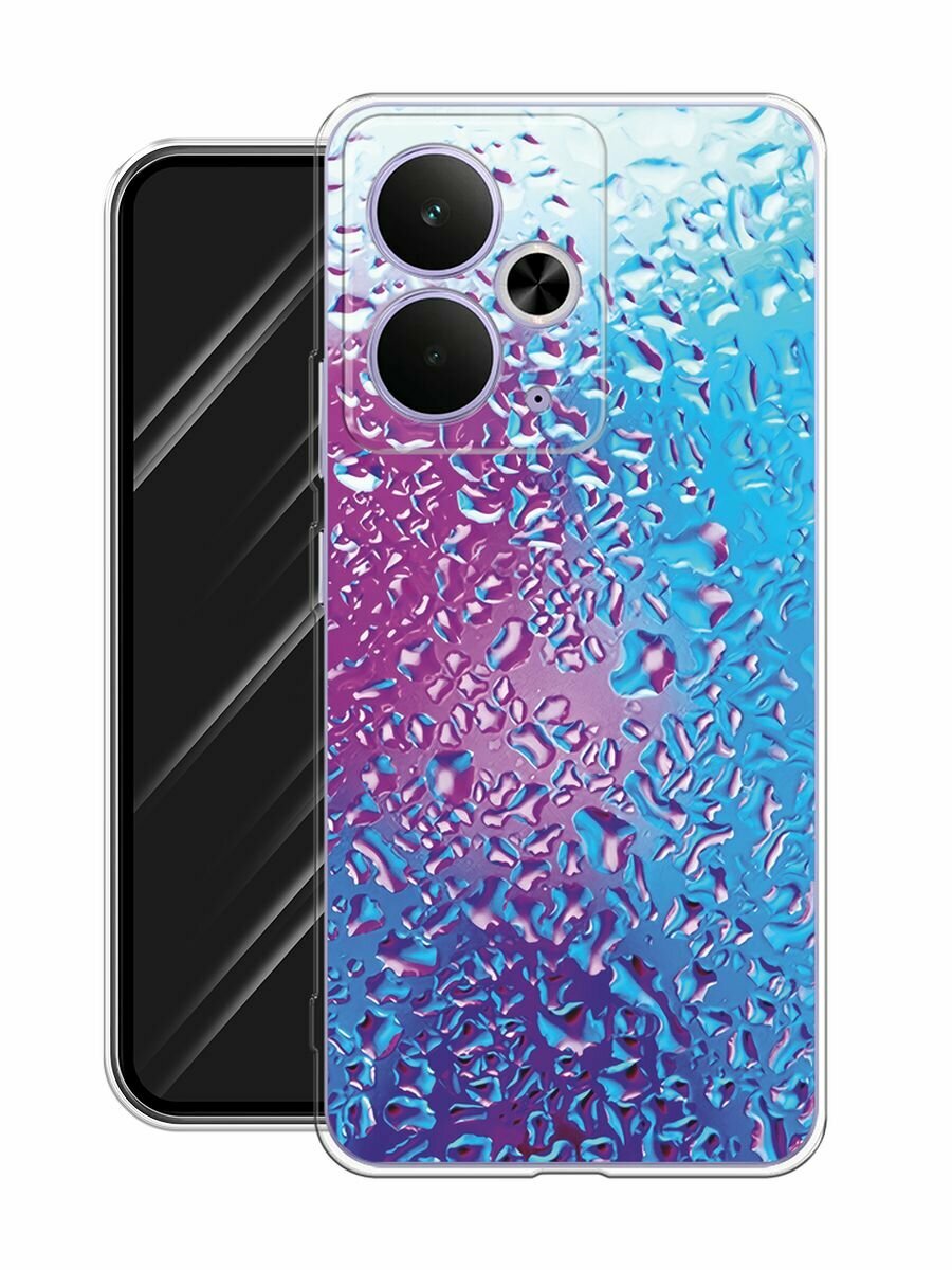 Чехол на Realme 14T / Реалми 14Т с принтом "Капли на стекле" — фото 1