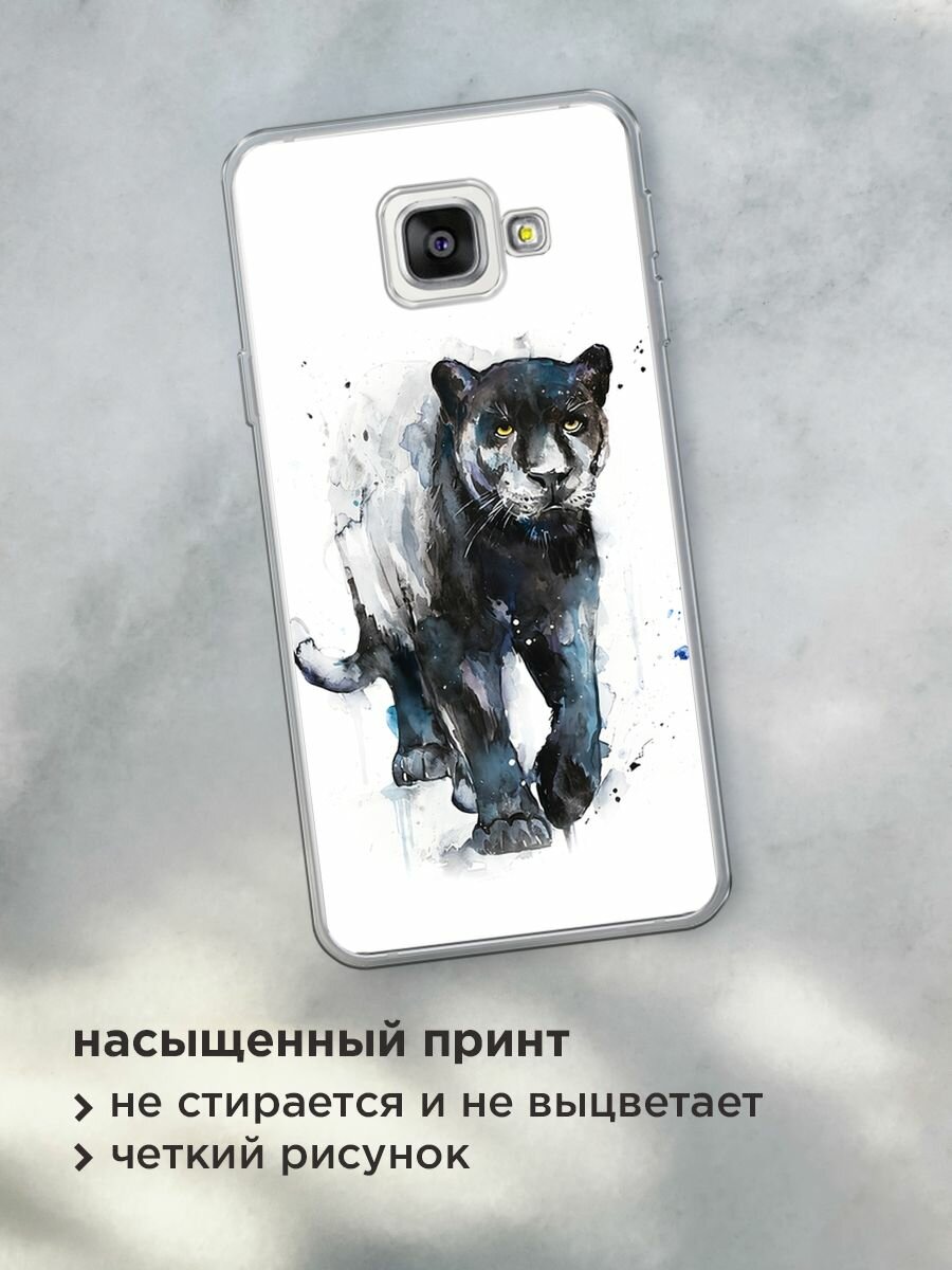 Чехол на Samsung Galaxy A3 2016 / Самсунг Галакси А3 2016 с принтом "Пантера арт 3" — фото 1