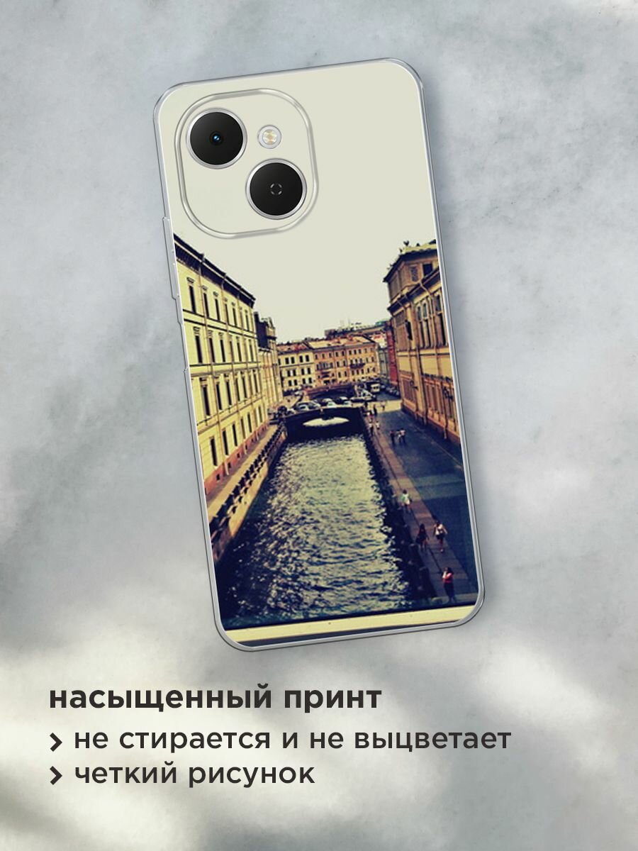 Чехол на Tecno Spark 40C / Текно Спарк 40C с принтом "Санкт-Петербург" — фото 1
