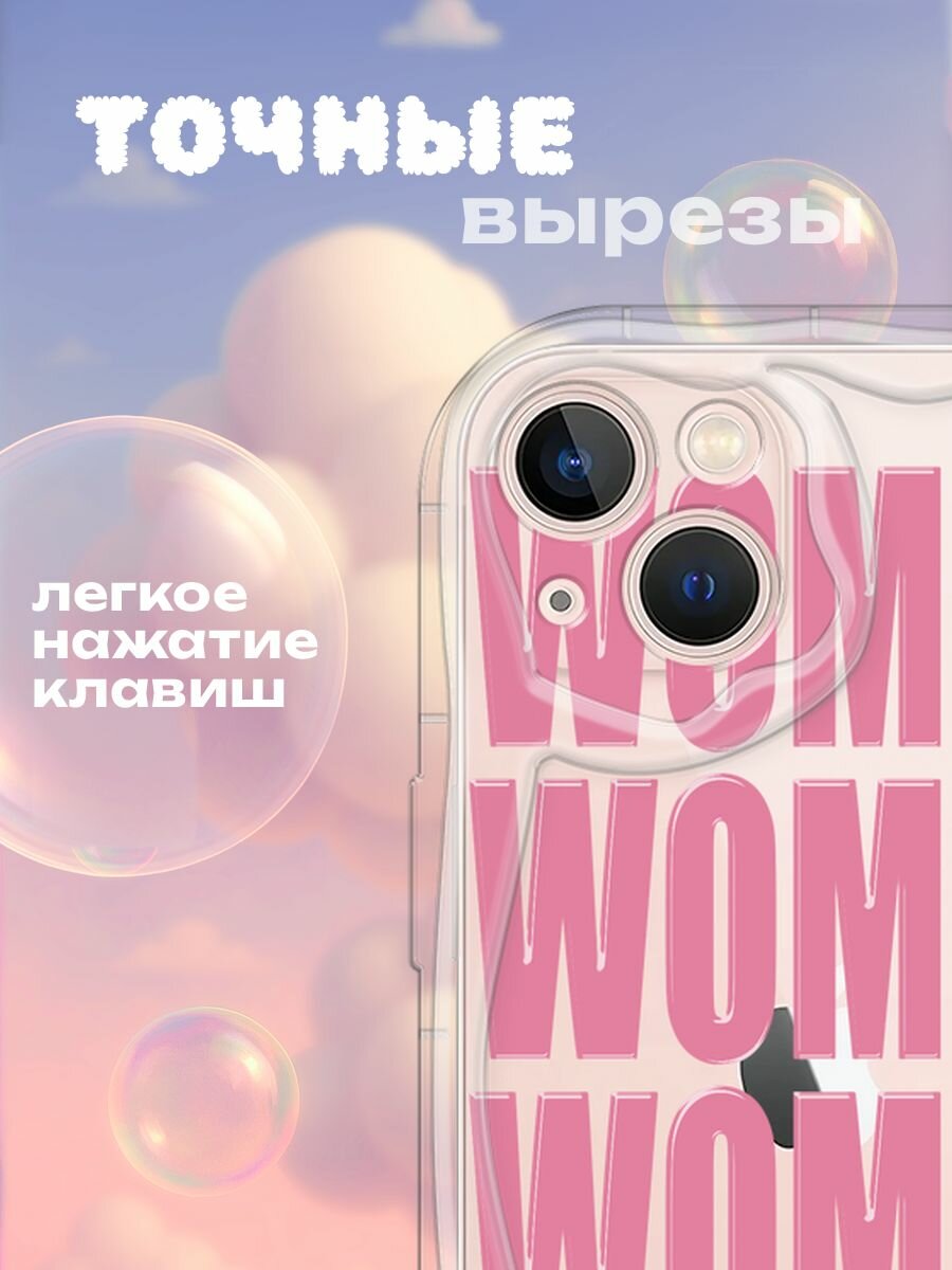 Чехол на Apple iPhone 13 / Айфон 13 с принтом WOMEN 2, прозрачный — фото 1