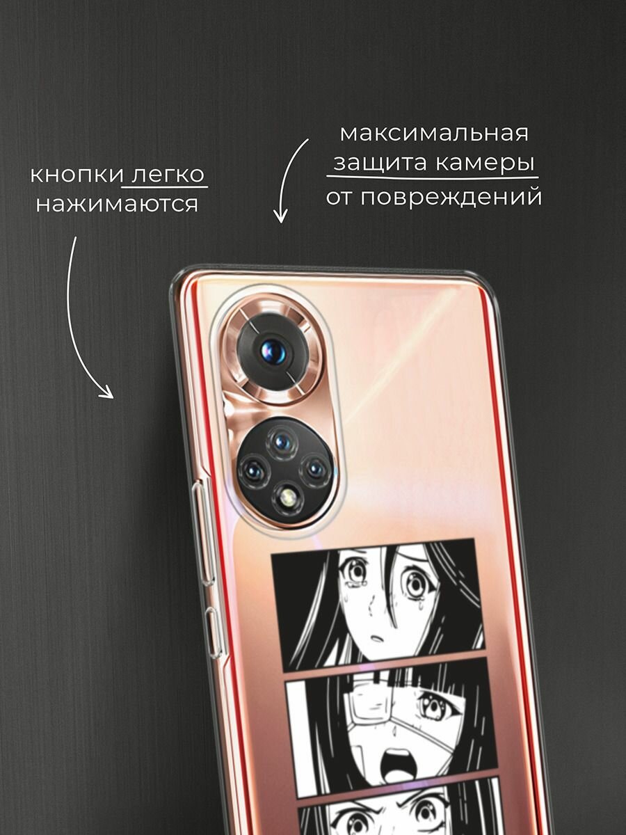 Чехол на Honor 50/Huawei Nova 9 / Хонор 50/Хуавей Нова 9 с принтом "Tokyo girls", прозрачный — фото 1