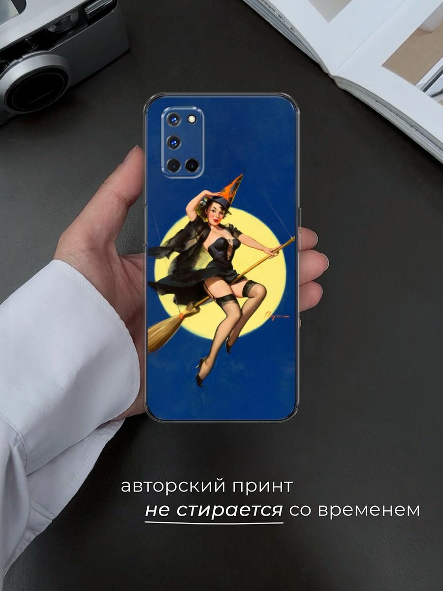 Чехол на Oppo A52/A72 / Оппо A52/A72 с принтом "Pin-Up Witch" — фото 1
